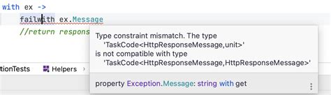 try catch inside of task does not compile correctly requires return value even if exception is