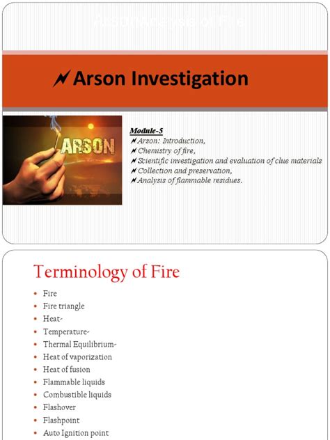 Arson Analysis Pdf Fires Combustion