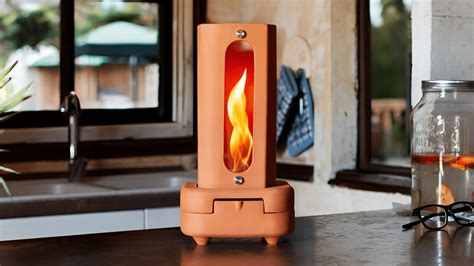Tornado Terracotta Heater Oil Diffuser Has A Fire Vortex At Its Center