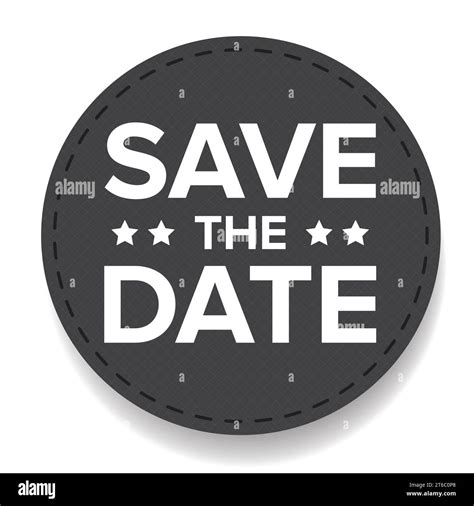 Save The Date Label Vector Stock Vector Image Art Alamy
