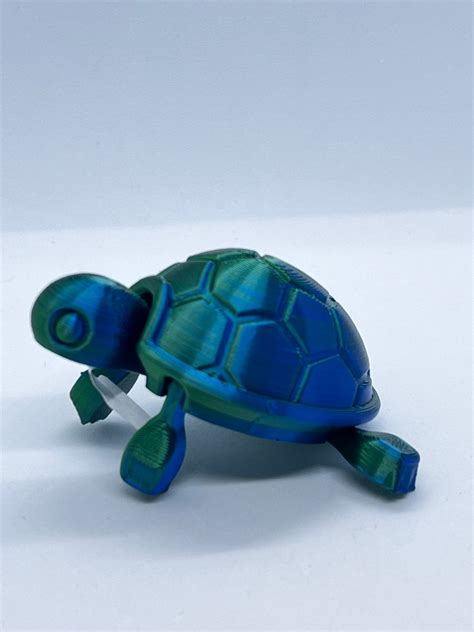 3d Printed Articulated Turtle Etsy