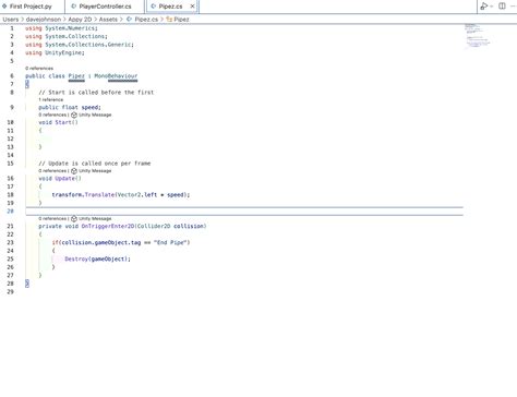 help i m new and don t know how to fix this script that i got from a tutorial r unity2d