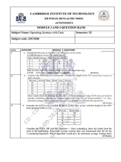 module 3 and module 4 question banks pdf computer data computing