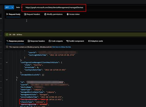 Chassistype Not Returned When Querying All Manageddevices · Issue 2178 · Microsoftgraph