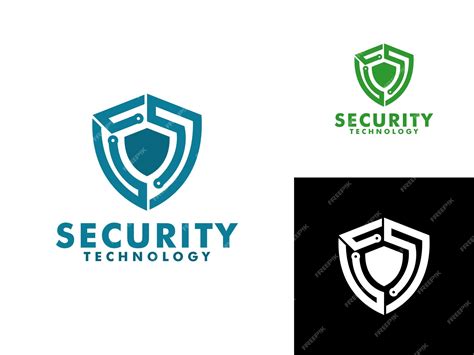 Premium Vector Secure Tech Logo Template Shield Guard Tech Logo Icon