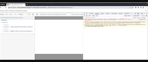 cypress when trying to launch below web url using automation script