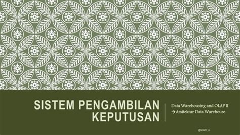 Data Warehousing And Olap Ii Pptx