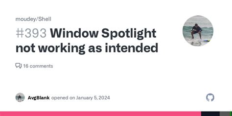Window Spotlight Not Working As Intended Issue Moudey Shell GitHub