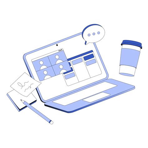 Laptop Workflow Clipart Logo Clipartsign