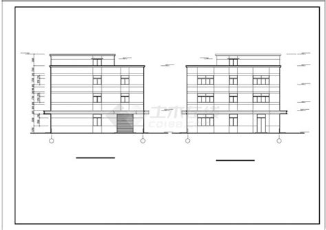 办公楼设计某地区公司综合办公楼cad建施设计图办公建筑土木在线