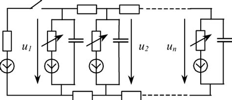 Electrical Circuit With Distributed Parameters Representing The Cardiac