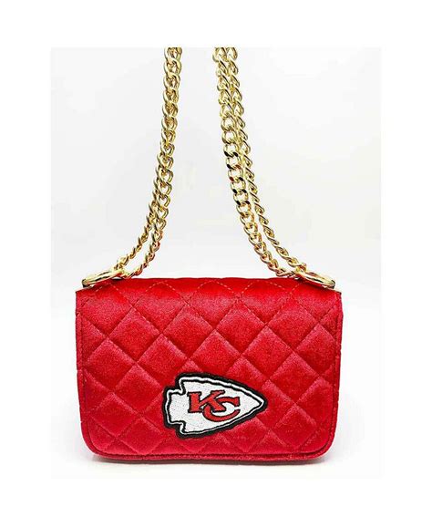 Cuce Womens Kansas City Chiefs Velvet Crossbody Purse Macys