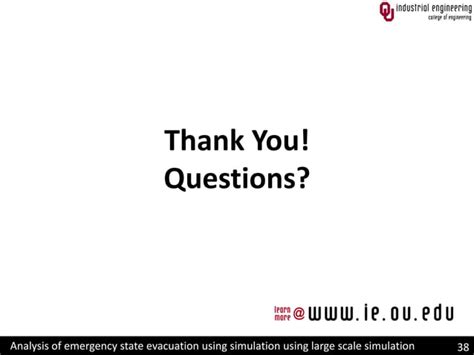 Analysis Of Emergency Evacuation Using Large Scale Simulation Ppt