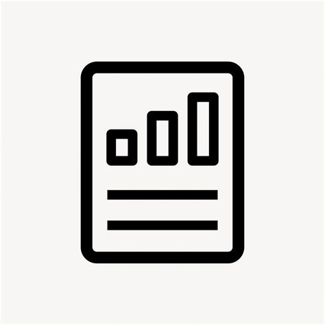 Bar Chart Report Icon Illustration Free Photo Illustration Rawpixel