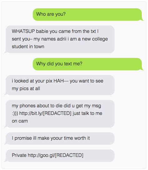 Sexy Text Message Conversations