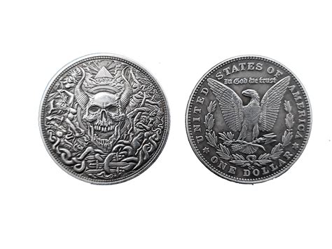 Hobo Nickel Hobo Coin Devil Skull With Naked Women Coin Collectible