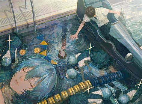 Ayanami Rei Ikari Shinji And Ikari Yui Neon Genesis Evangelion