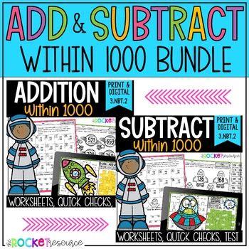 3 Digit Addition And Subtraction Add Subtract With And Without Regrouping