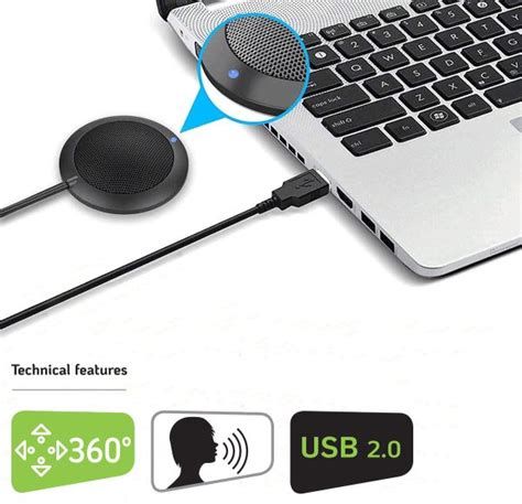Microfono Usb Omnidirezionale Da Conferenza Cuffie E Microfoni