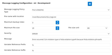 message logging policy