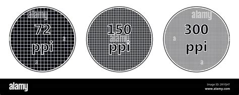 Resolution Screen Pixel Density Ppi Stock Vector Image And Art Alamy