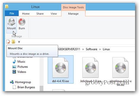 How To Mount An ISO Disc Image In Windows