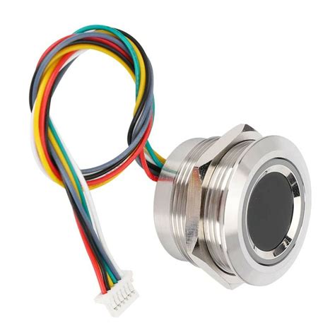 Probots Grow R503 Capacitive Fingerprint Module Sensor Scanner Round Panel Mount Rgb Ring Led