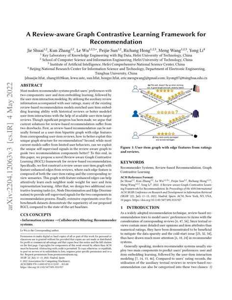 A Review Aware Graph Contrastive Learning Framework For Recommendation