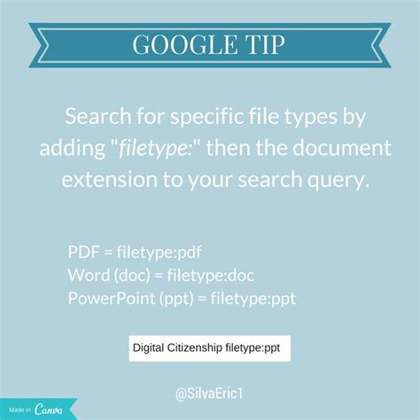 Google Search For Specific File Types Eric A Silva