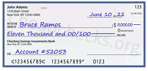 How To Write A Check For 11000 Dollars Cheap Checks