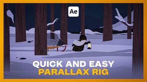 3d Parallax Effect Rig After Effects Tutorial Youtube