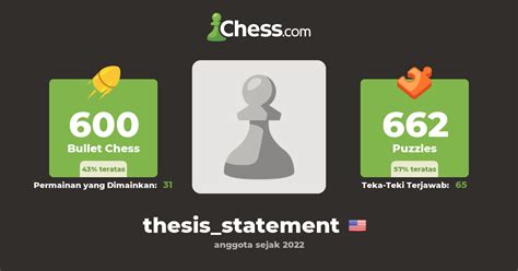 Thesis Statement Profil Catur