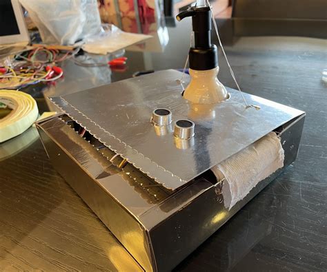 diy hand sanitizer dispenser leonardo arduino 6 steps instructables