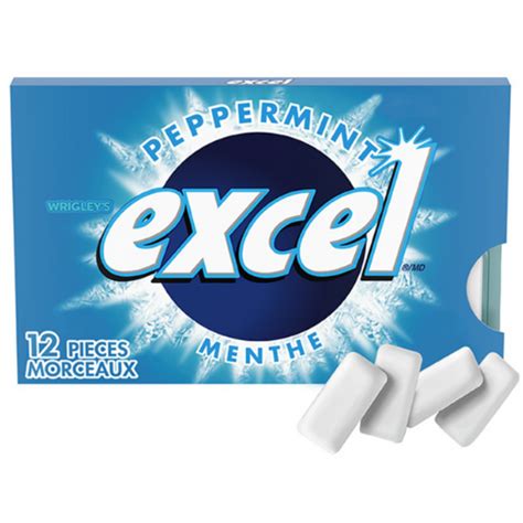 Excel Peppermint Gum 12 12 Count Candyonline Ca