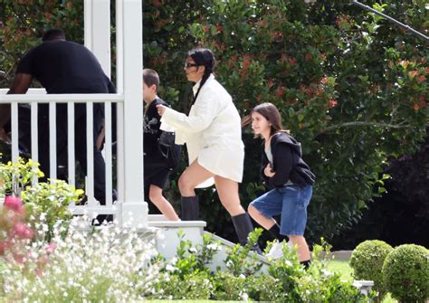 Kourtney Kardashian Suffers Embarrassing Wardrobe Malfunction As She Rocks Just A White Shirt