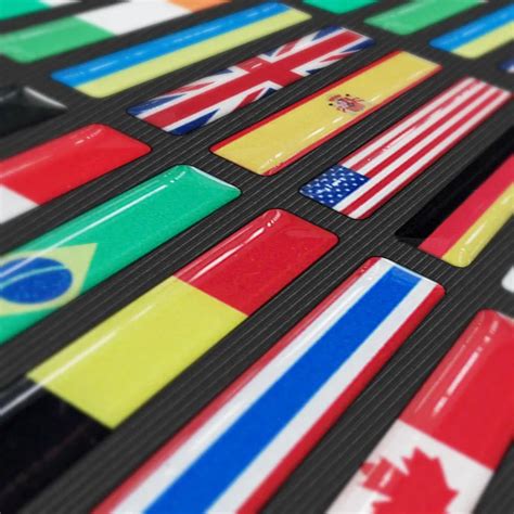 3d 반사 국기 스티커 오토바이 액세서리 자동차 데칼 영국 이탈리아 미국 프랑스 러시아 스페인 브라질 독일