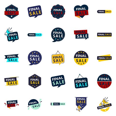Free Vector 25 Last Minute Final Sale Banners For Online Retailers