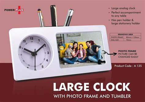 Plastic Clock Cum Photo Frame For Decoration Size Check Image At Rs 180 Piece In New Delhi