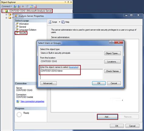 將伺服器管理員許可權授與 Analysis Services 實例 Microsoft Learn