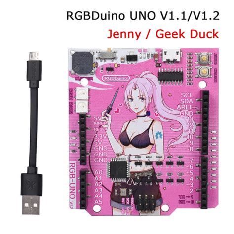 Rgbduino V1 2ชิป Atmega328p บอร์ดพัฒนา Jenny สำหรับ Ch340c Vs Arduino Uno R3อัพเกรดสำหรับ3b