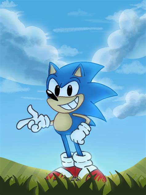 Classic Sonic Fanart By Pinwicarts On Deviantart
