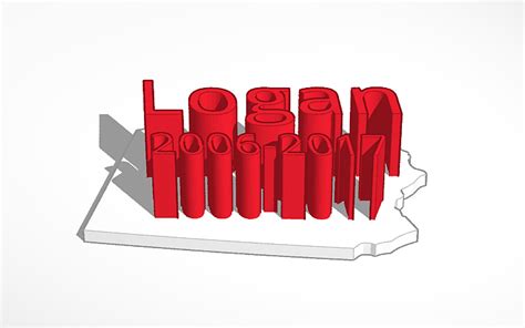 3d Design Pa Keychain Tinkercad