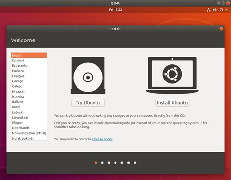 Virtualization How To Run Ubuntu Desktop On Qemu Ask Ubuntu