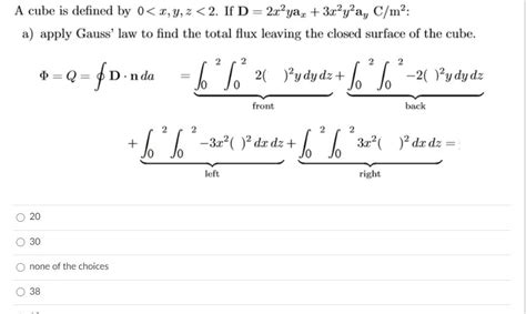 Solved A Cube Is Defined By 0
