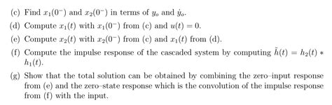 2 Consider The Following Second Order Linear