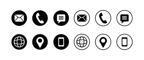 Contact Us Line Icon Set Illustration Contact Icon Collection 47087630 Vector Art At Vecteezy
