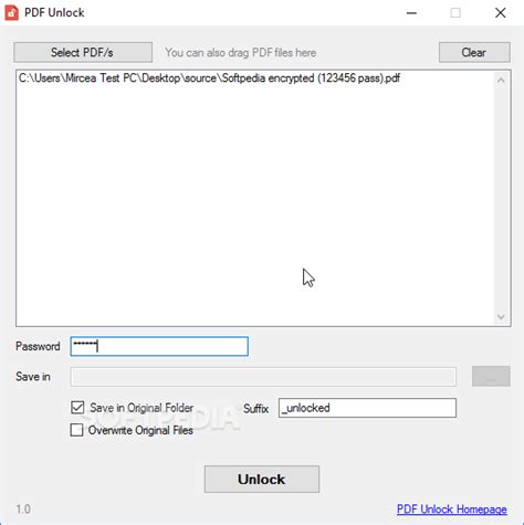 PDF Unlock Download Softpedia