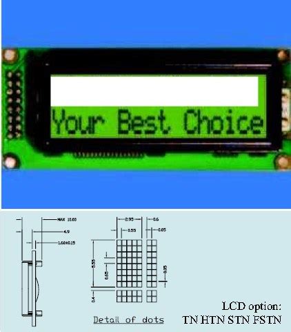 LCD Module With Stn Display Stce Without Backlight China TFT Module And LCD Module Price