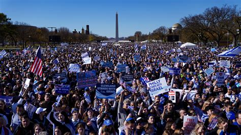 March For Israel Jewish Groups Rally In Washington Dc The New