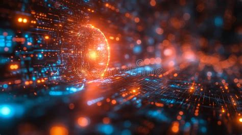 radiant data flow across electronic board symbolizing swift data